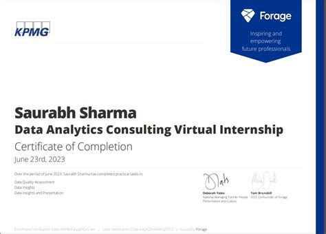 Data Dataanalytics Dataanalytics Virtual Consulting Internship