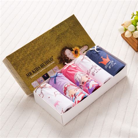 แพ็ค 5 ชิ้น กางเกงในเด็ก กางเกงในเด็กผู้หญิง 100 Cotton [size 2 12 ปี