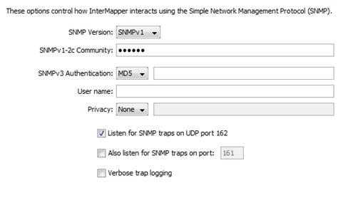 SNMP Preferences