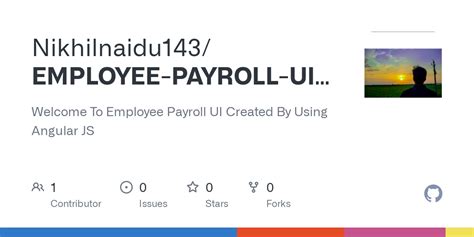 Github Nikhilnaidu Employee Payroll Ui Angular Welcome To Employee Payroll Ui Created By