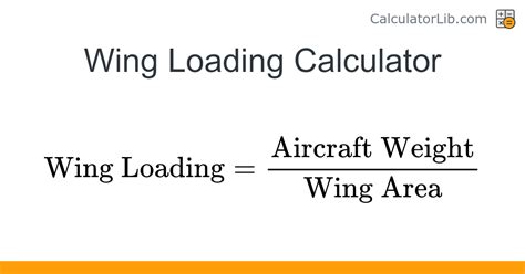 Wing Loading Calculator Online Calculator