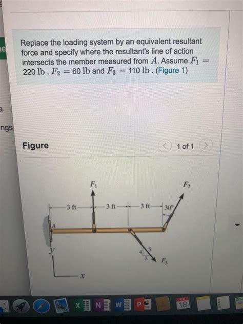 Solved Replace The Loading System By An Equivalent Resultant