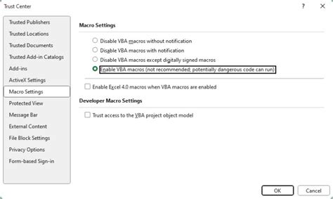 How To Enable Macros In Excel