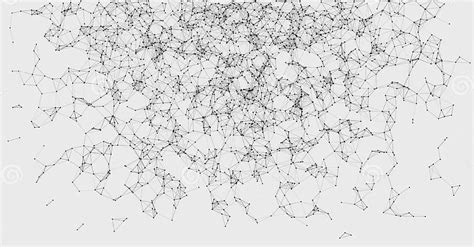 Network Mesh Random Procedural Art Background Illustration Stock Vector