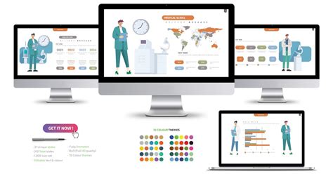 Шаблоны презентаций Keynote в сфере медицины Шаблоны презентаций Включая лейтмотив и горка
