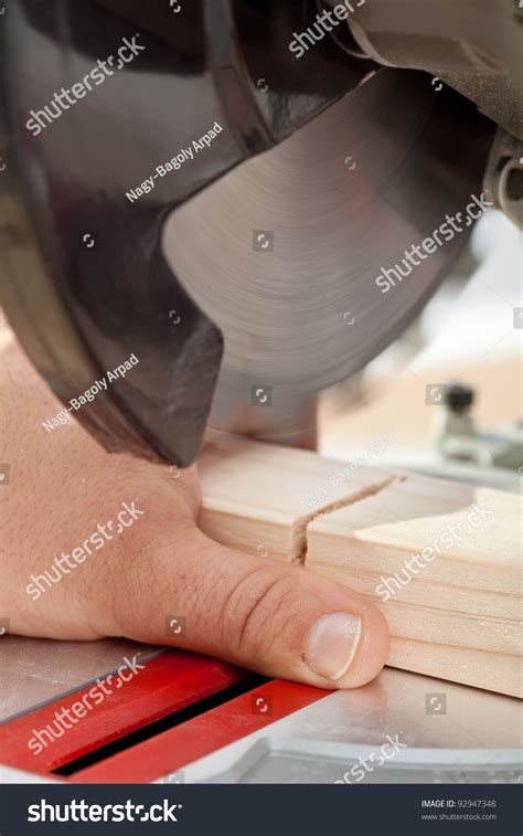 Labor Safety Concept Man About To Cut Finger With Power Tool Stock Photo Shutterstock