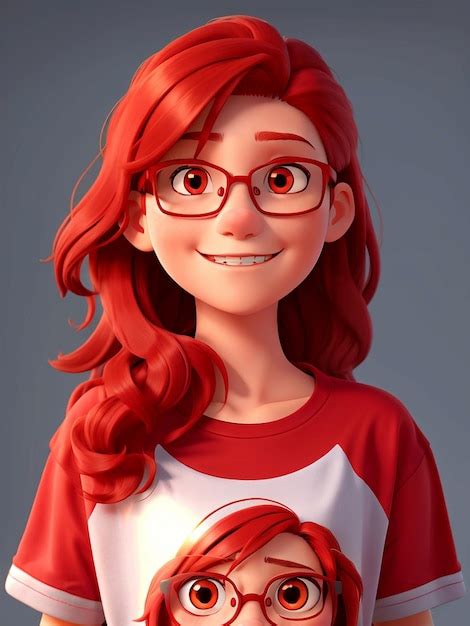 Premium Photo A Red Girl