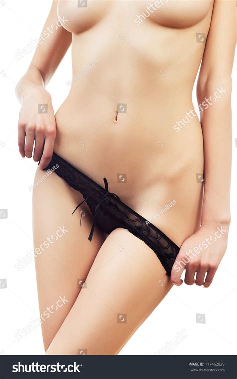 Hot Naked Woman Black Panties On Stock Photo Shutterstock