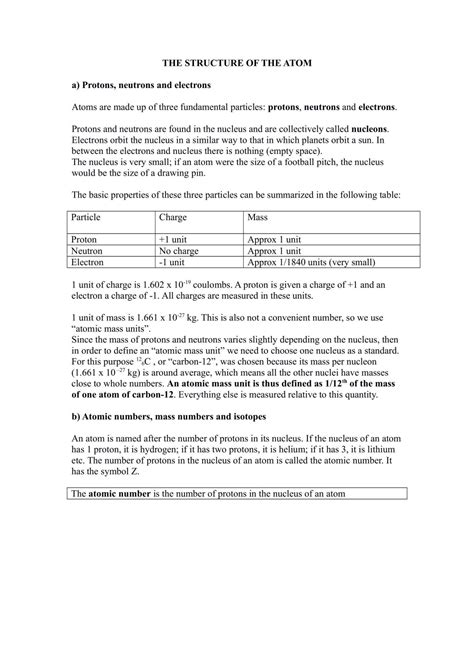 Topic 1 Atomic Structure And The Periodic Table Chemistry As Level A Levels Aqa Thinkswap