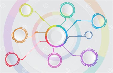 Infographic Template Structure Circle Modern Diagram Topic Presentation Infographic Vector