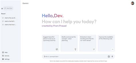 Prem Prasad On Linkedin Geminiclone Reactjs Apiintegration