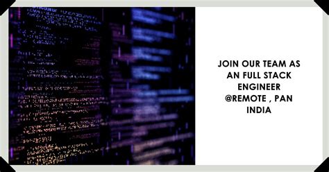 Jobdescription Requirements Fullstackdevelopers Backend Frontend