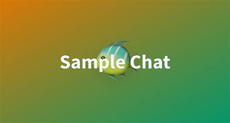 Sample Chat A Hugging Face Space By Hysts Debug