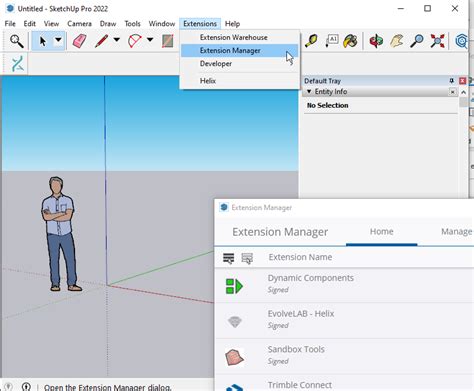 Helix Sketchup Cannot Find Helix Extension Issue Helix Evolvelab Forum