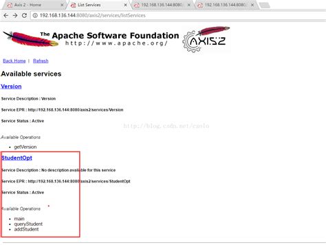 Webservice实践（四）基于axis2的服务端开发axis2 服务端 Csdn博客