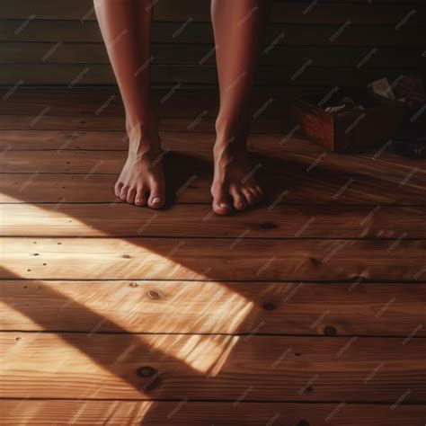 Barefoot Girl In Relaxing Day Premium Ai Generated Image