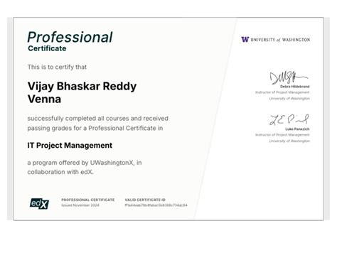 Professional Certificate Edx Credentials Pdf