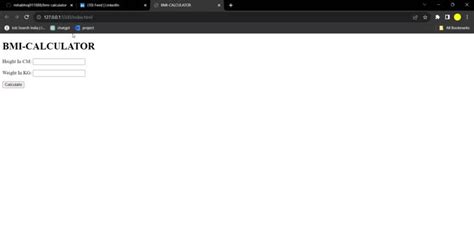 Rishabh Raj On Linkedin 🚀 Exciting News Introducing Our Bmi Calculator Project 🚀 Hello
