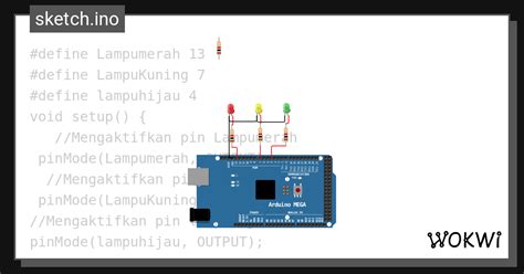 Latihan 1 Led Wokwi Esp32 Stm32 Arduino Simulator