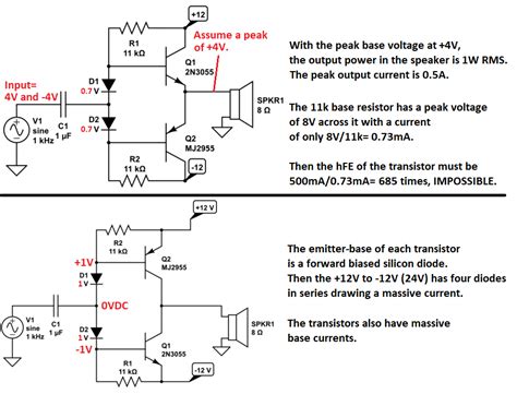 Why Only Common Collector Method Is Used In Class Ab Amplifiers