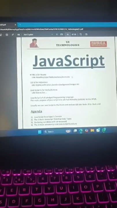 Revising Javascript Youtubeshorts Youtube