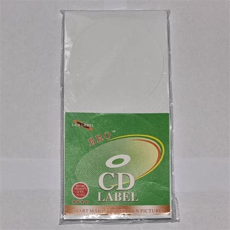 Cd Label Glossy Photo Bro Cd Dvd Label Shopee Philippines