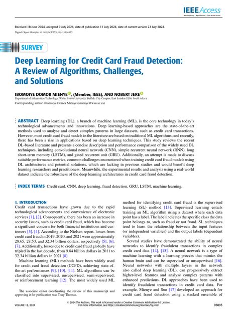Deep Learning For Credit Card Fraud Detection A Review Of Algorithms