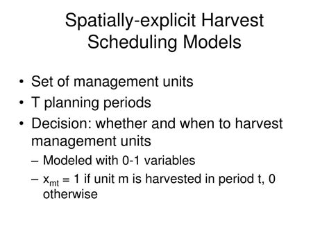 Ppt Spatial Forest Planning With Integer Programming Powerpoint Presentation Id 3316149