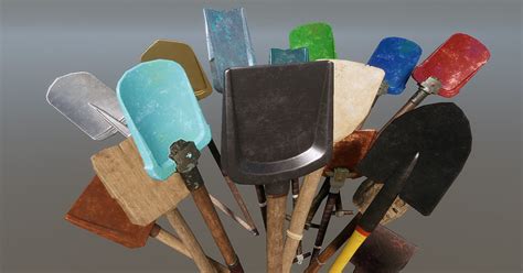 Shovels Pbr Full Pack 3d Tools Unity Asset Store