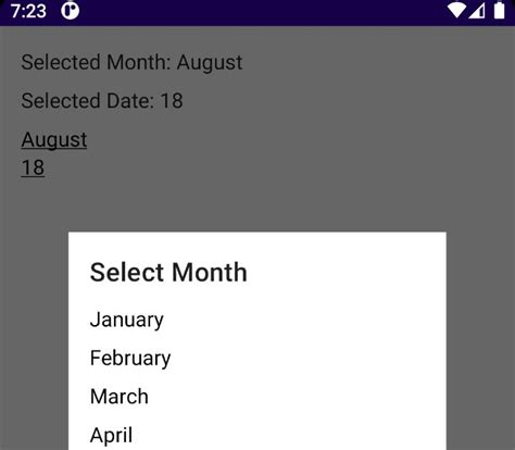 Compose Date Month Picker Android Complete Example