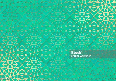 이슬람 장식 아랍어 기하학적 질감과 추상적 인 배경 황금 안감 타일 모티프 아라빅 양식에 대한 스톡 벡터 아트 및 기타 이미지 아라빅 양식 패턴 0명 Istock