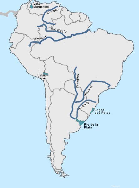 Test Your Geography Knowledge South American Rivers And Lakes Amazon