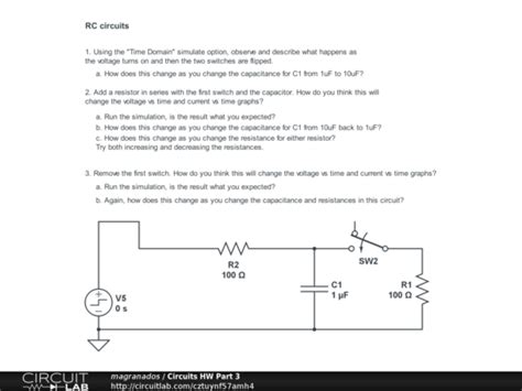Circuits HW Part CircuitLab