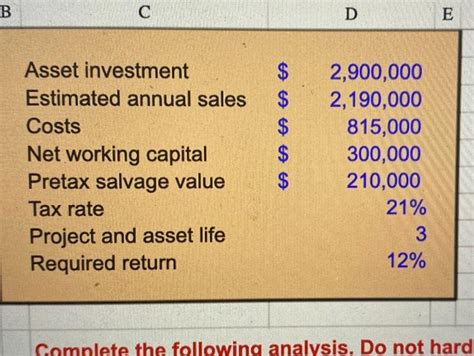 Solved Calculating Npv Excel Home E Insert Page Layout