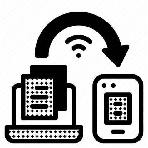 Computer Internet Smartphone Transfer Wifi Icon