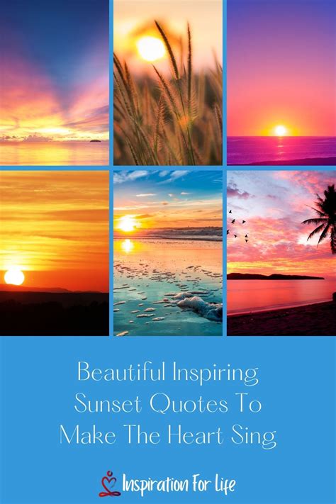 Beautiful Inspiring Sunset Quotes To Make The Heart Sing