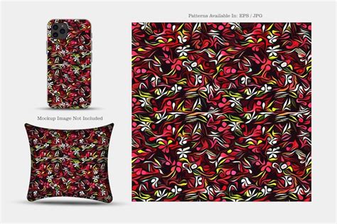 인쇄용 벡터 표지 패턴 전화 종이 섬유 및 벽지 그림 텍스처 프리미엄 벡터