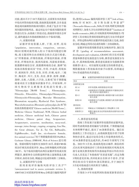 中国纤维肌痛综合征诊疗指南（2023） 指南•规范•共识 药讯中心 湖南药事服务网