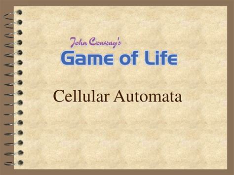 PPT Cellular Automata PowerPoint Presentation Free Download ID