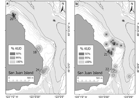 Kernel Utilization Distributions Kud For Lingcod During Download Scientific Diagram
