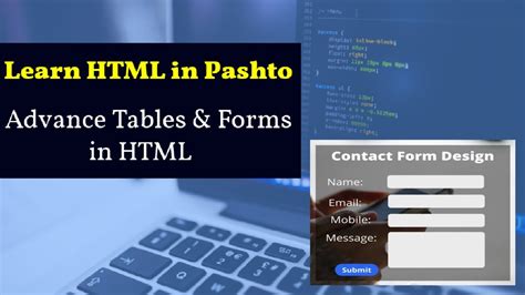 Lecture 05 Advance Tables And Forms In Html Html Full Course In