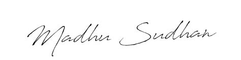 70 Madhu Sudhan Name Signature Style Ideas Fine Name Signature