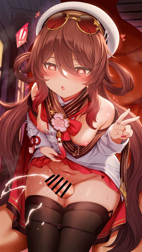 M Da S Tarou Hu Tao Cherries Snow Laden Genshin Impact Hu Tao Genshin Impact Genshin