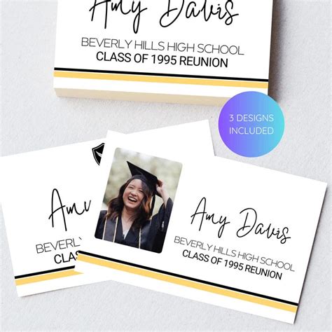 High School Name Tags Etsy