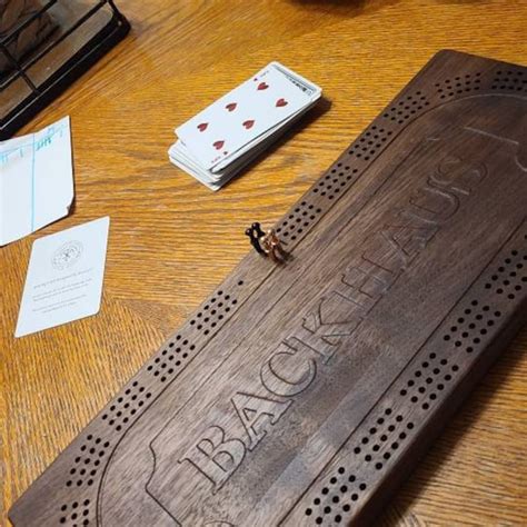 Cribbage Board Personalized Crib Board T For Card Players Board Games Cribbage Birthday