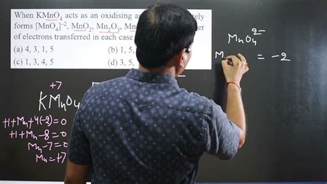 When Kmno4 Acts As An Oxidizing Agent And Ultimately Forms Redox Master Series Master Stroke