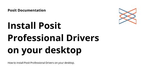 install posit professional drivers on your desktop posit documentation