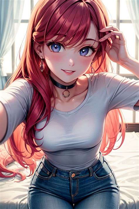 红发小姐姐、自拍