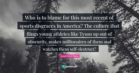 Who Is To Blame For This Most Recent Of Sports Disgraces In America T