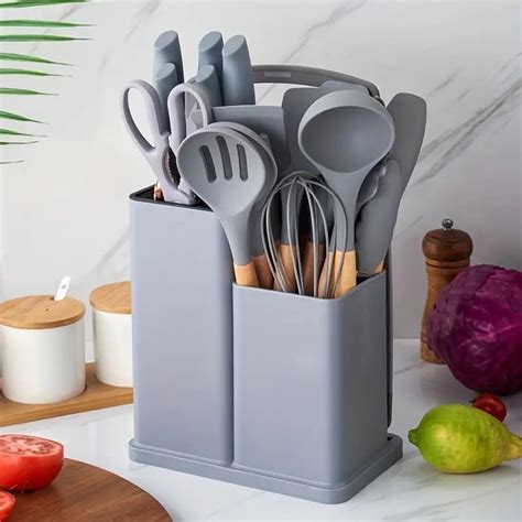 39 Off On 19 Piece Silicone Utensil Set Onedayonly